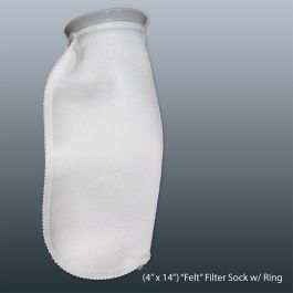 CoralVue | Felt Filter Sock 7 x 32in with Plastic Ring